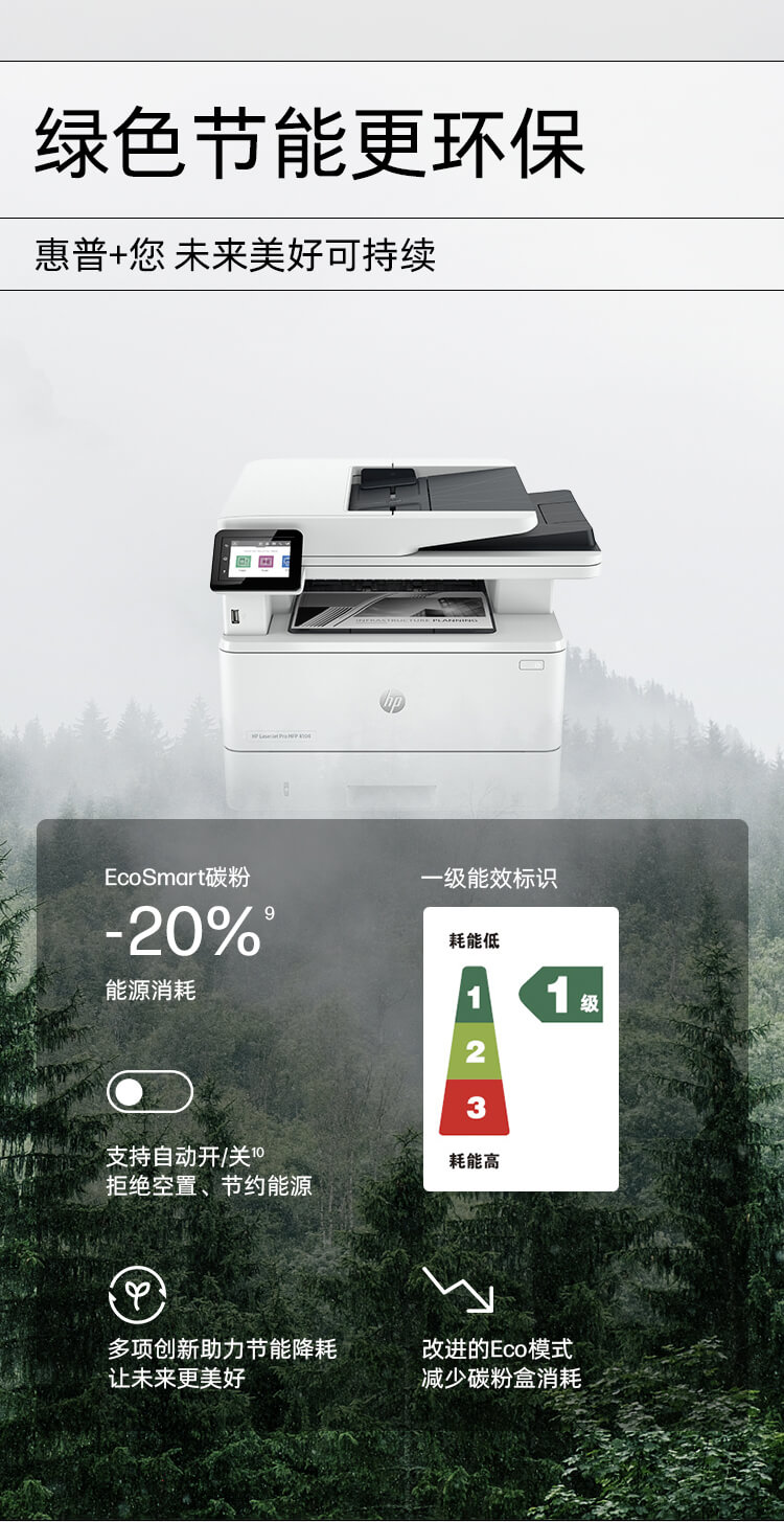 惠普 (HP) LaserJet Pro MFP 4104fdw 激光多功能打印机 - (2Z634A) - 中国惠普官方商城