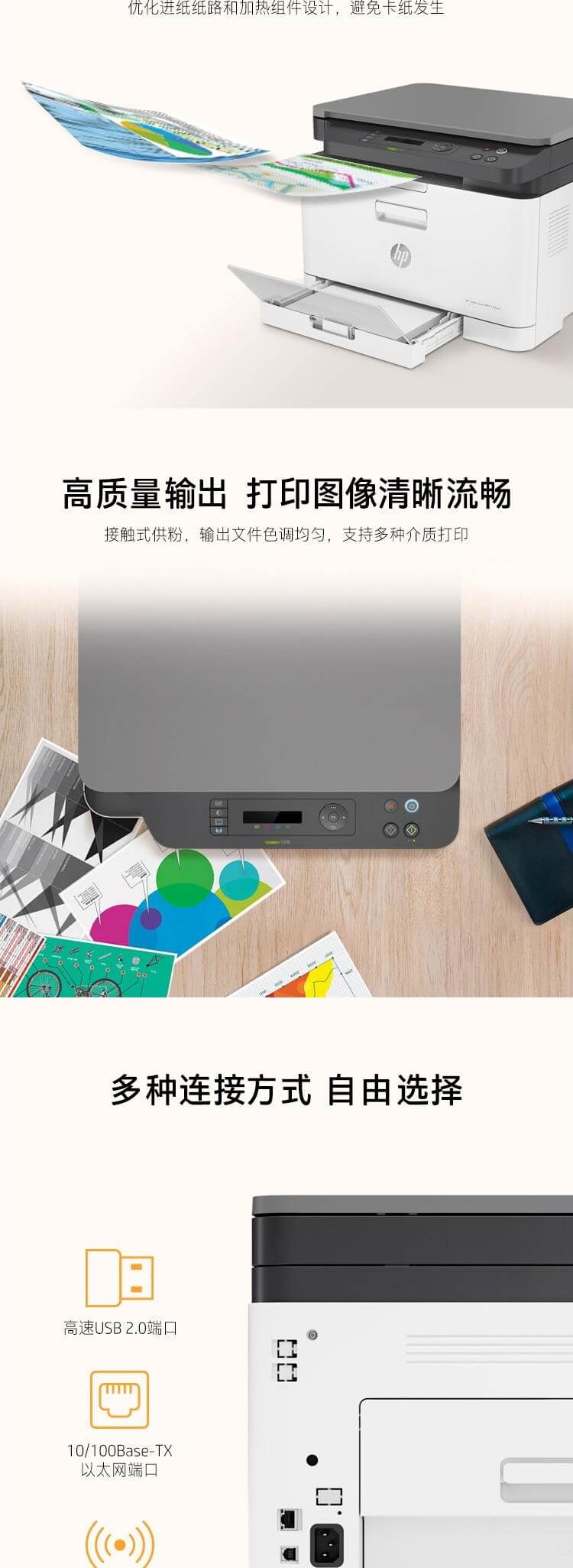 HP Color Laser MFP 178nw 彩色激光一体打印机 - (4ZB96A) - 中国惠普官方商城