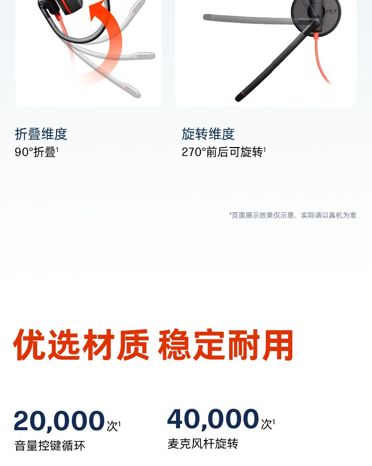 POLY C3210 单耳头戴式话务耳机 (8X214AA) - 中国惠普官方商城