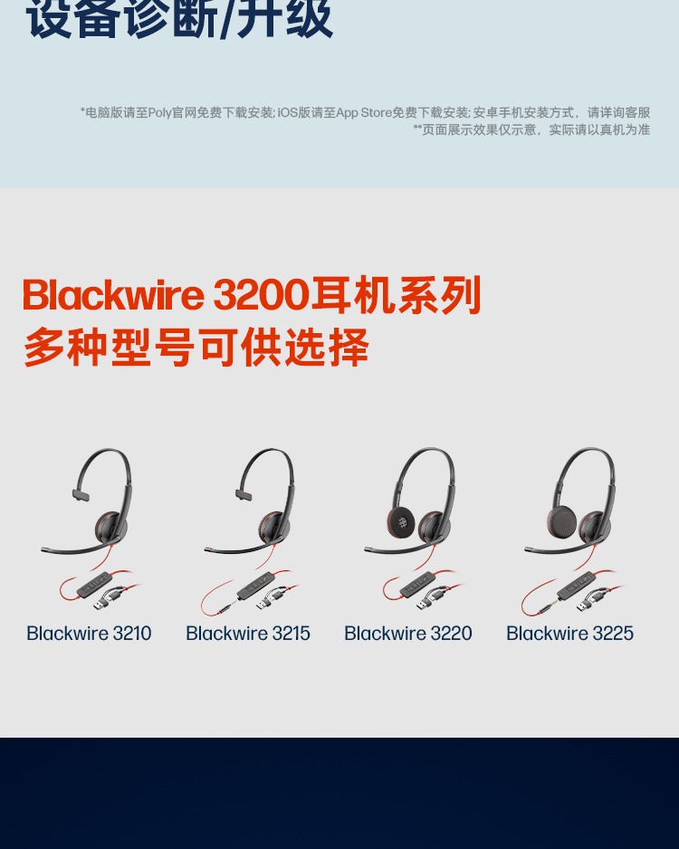 POLY C3210 单耳头戴式话务耳机 (8X214AA) - 中国惠普官方商城