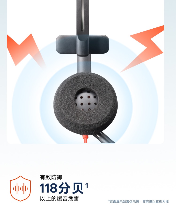 POLY C3210 单耳头戴式话务耳机 (8X214AA) - 中国惠普官方商城