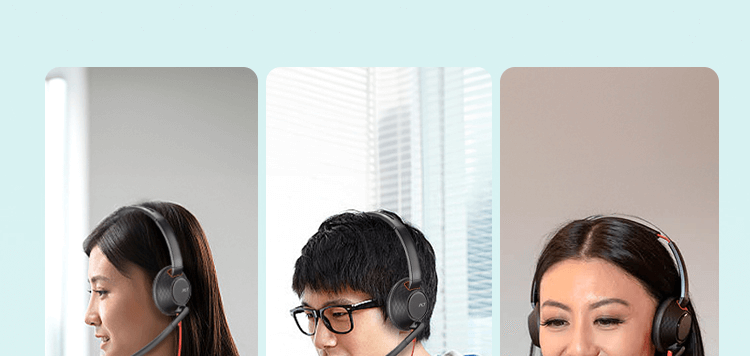 博诣 Poly Blackwire C5220 双耳头戴式有线耳机 (8X231AA) - 中国惠普官方商城