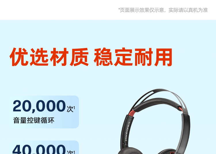 博诣 Poly Blackwire C5220 双耳头戴式有线耳机 (8X231AA) - 中国惠普官方商城