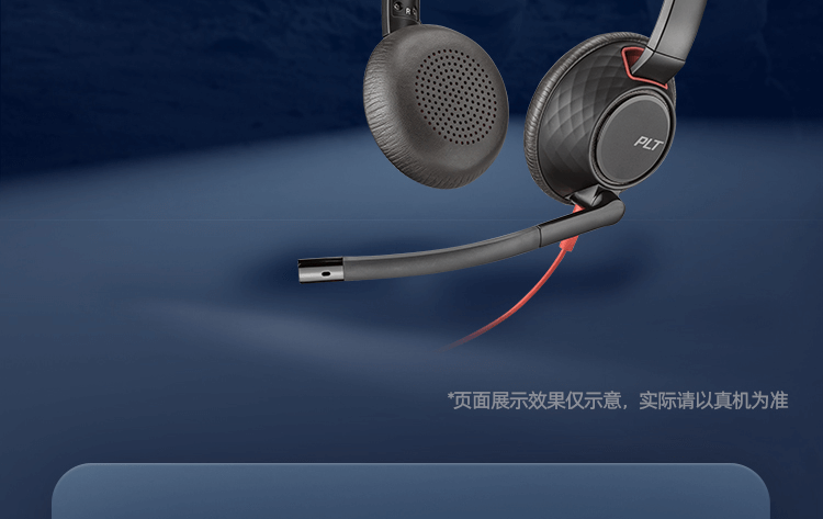 博诣 Poly Blackwire C5220 双耳头戴式有线耳机 (8X231AA) - 中国惠普官方商城