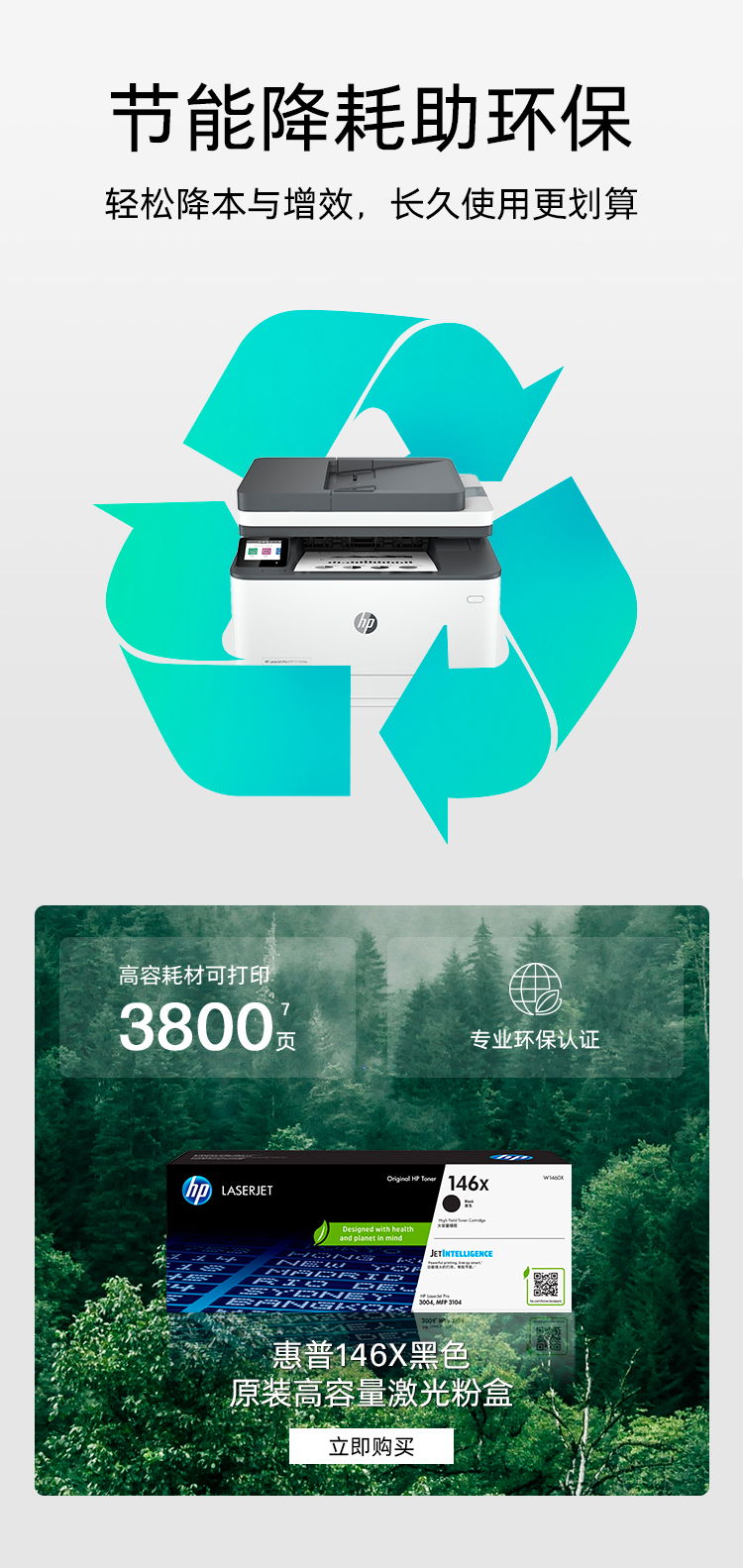 惠普 (HP) LaserJet Pro MFP 3104fdw 激光多功能一体机 - (3G636A) - 中国惠普官方商城