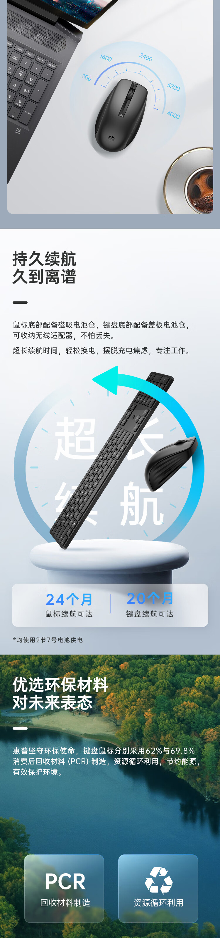 HP 655 无线键盘和鼠标组合 (4R009AA) - 中国惠普官方商城