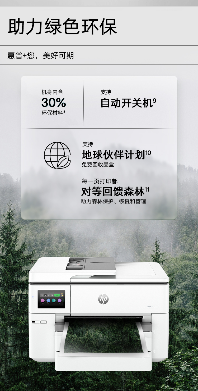 惠普 (HP) OfficeJet Pro 9730 宽幅一体打印机 - (537P5C) - 中国惠普官方商城