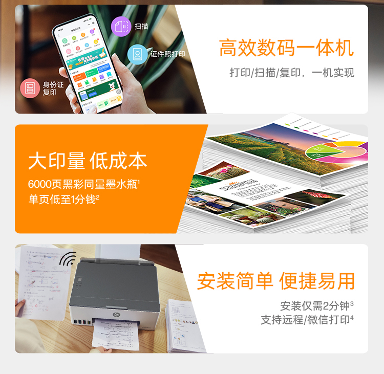 惠普 (HP) Smart Tank 218 惠普连供无线打印机 - (3D4L2A) - 中国惠普官方商城