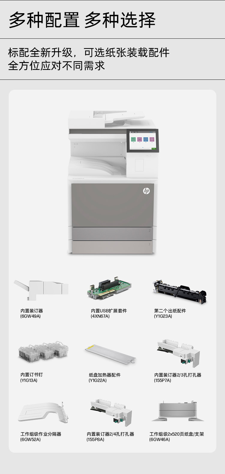 惠普 (HP) Color LaserJet Managed MFP E78523dn A3管理型智能复合机 - (5QJ81A) - 中国 ...