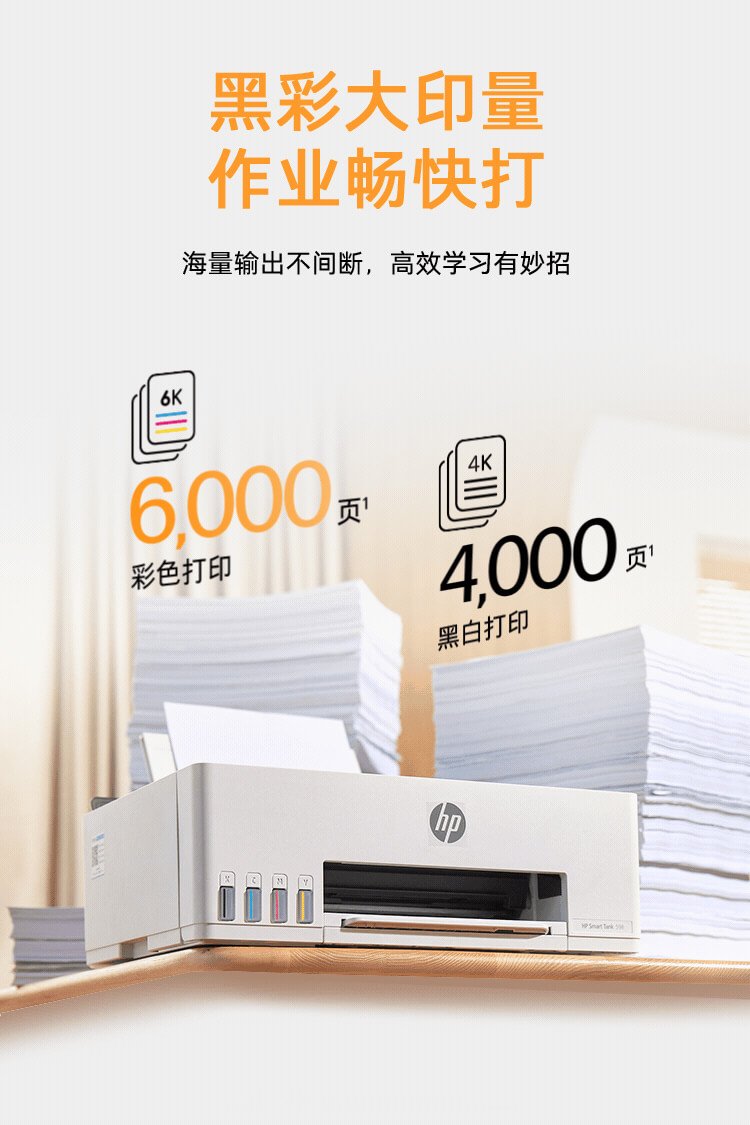 惠普 (HP) Smart Tank 598 连供无线打印一体机 - (9B2C8A) - 中国惠普官方商城