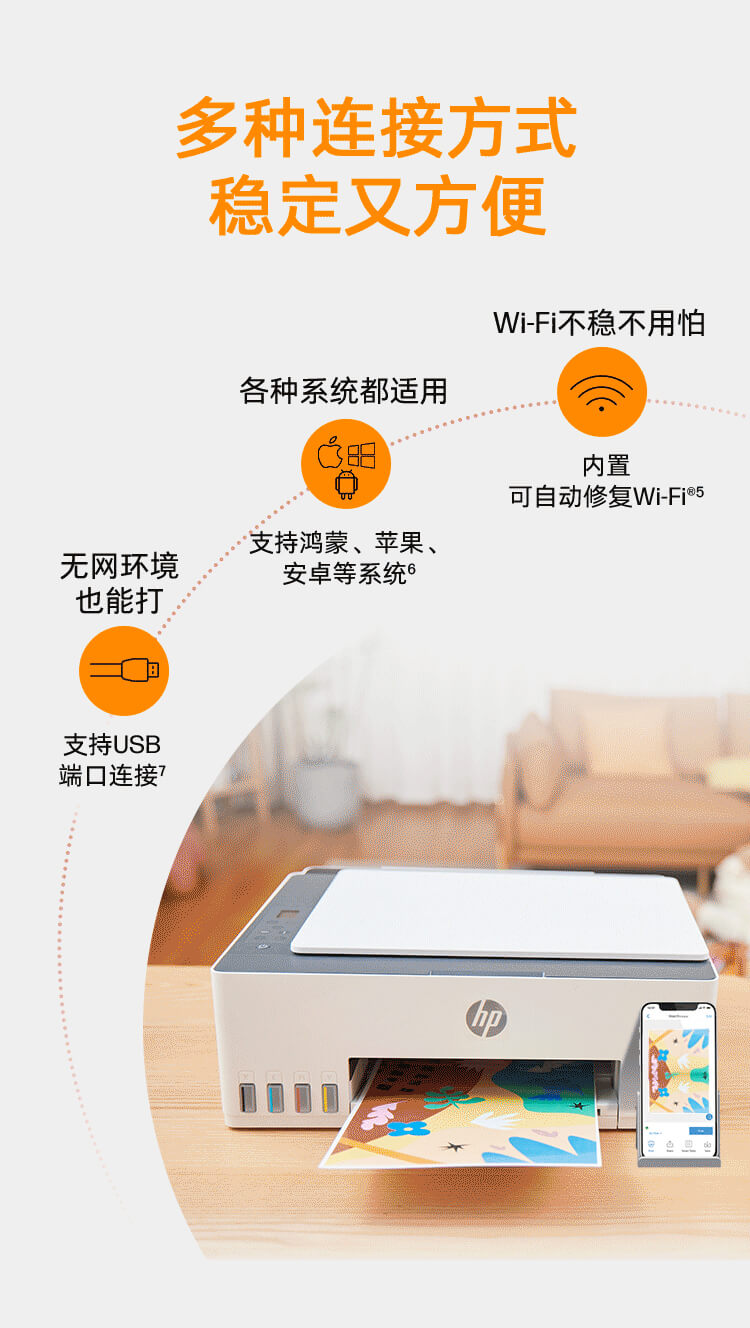 惠普 (HP) Smart Tank 598 连供无线打印一体机 - (9B2C8A) - 中国惠普官方商城