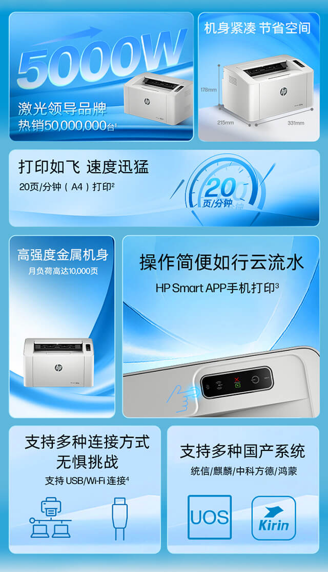 惠普 (HP) 105w 激光打印机 - (A00F0A) - 中国惠普官方商城